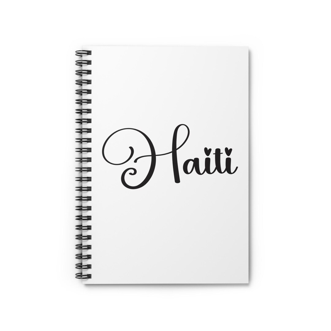 Signature Haiti Notebook an Elegant Calligraphy Journal Minimalist ...