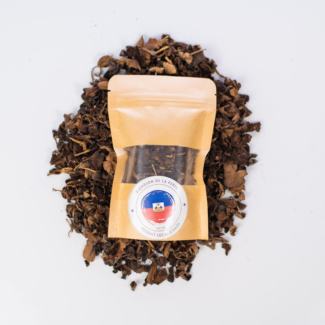 Authentic Haitian Dry Black Djondjon Mushroom | Djon-djon as Featured ...