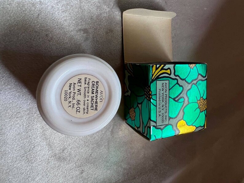 Avon Somewhere Cream Sachet in Box Collectible - Etsy