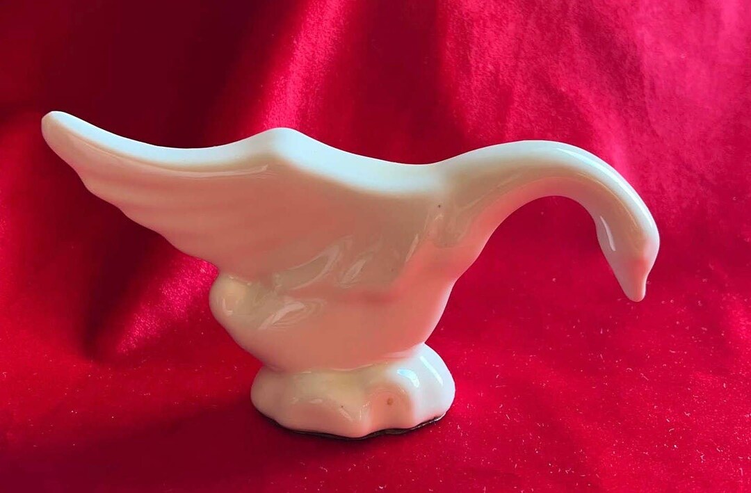 Glazed Ceramic Goose Figurine - Etsy