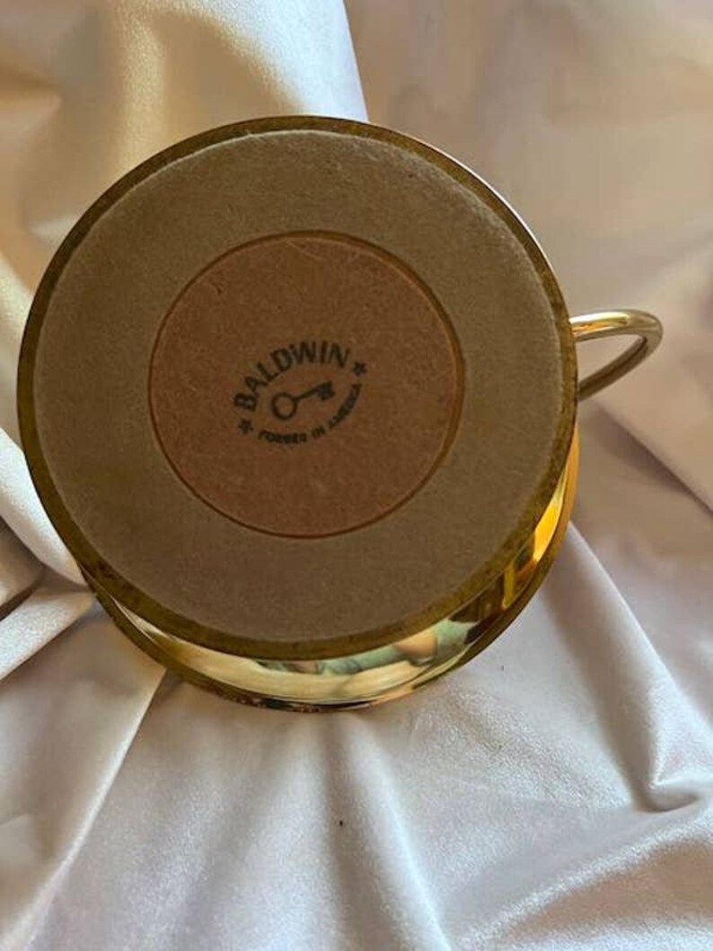 Baldwin Brass Candle Holder With Scroll - Etsy