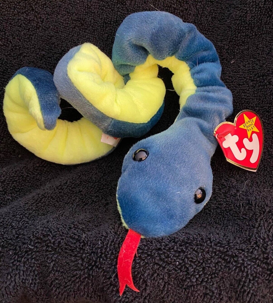 TY Beanie Baby - HISSY the SNAKE - 1997 - Original Owner - Etsy
