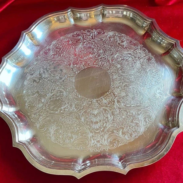 Chippendale Silver Tray - Etsy