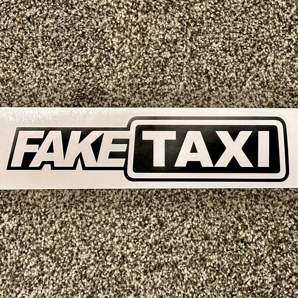 Fake Taxi Car Sticker - Etsy