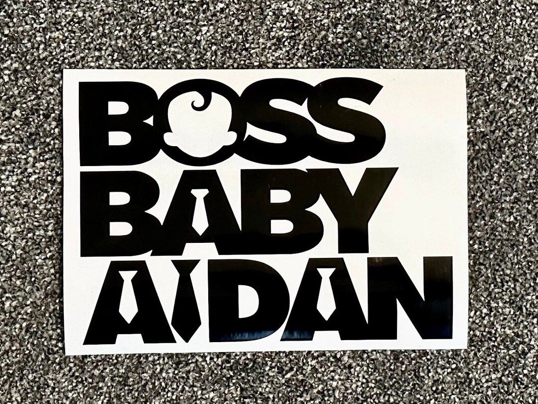Personalised Boss Baby on Board - Etsy