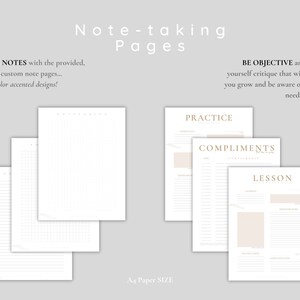 Digital Printable Music Journal BUNDLE, Musician Practice Planner ...