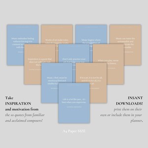 Digital Printable Music Journal BUNDLE, Musician Practice Planner ...