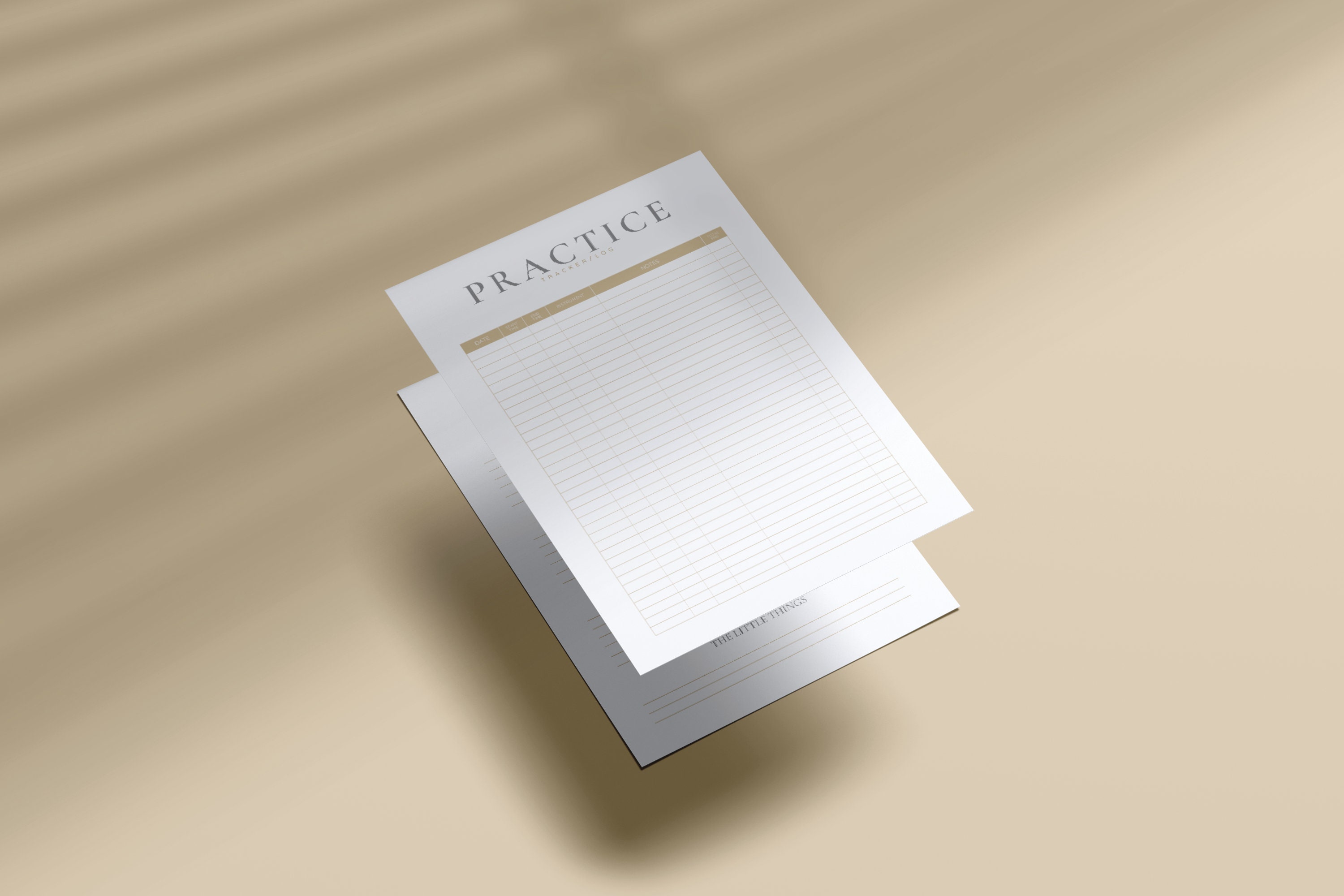 Printable Music Practice Log BUNDLE, Hours Tracker, Musician Practice ...