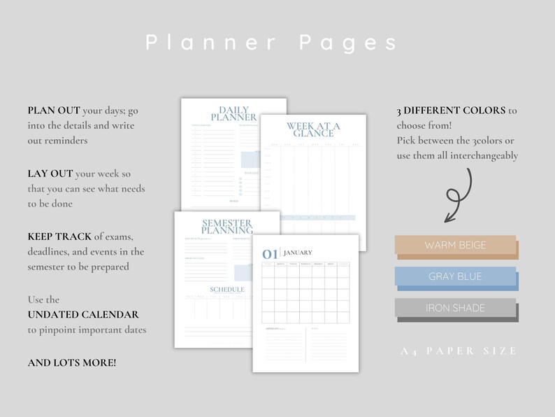 Digital Printable Music Journal BUNDLE, Musician Practice Planner ...