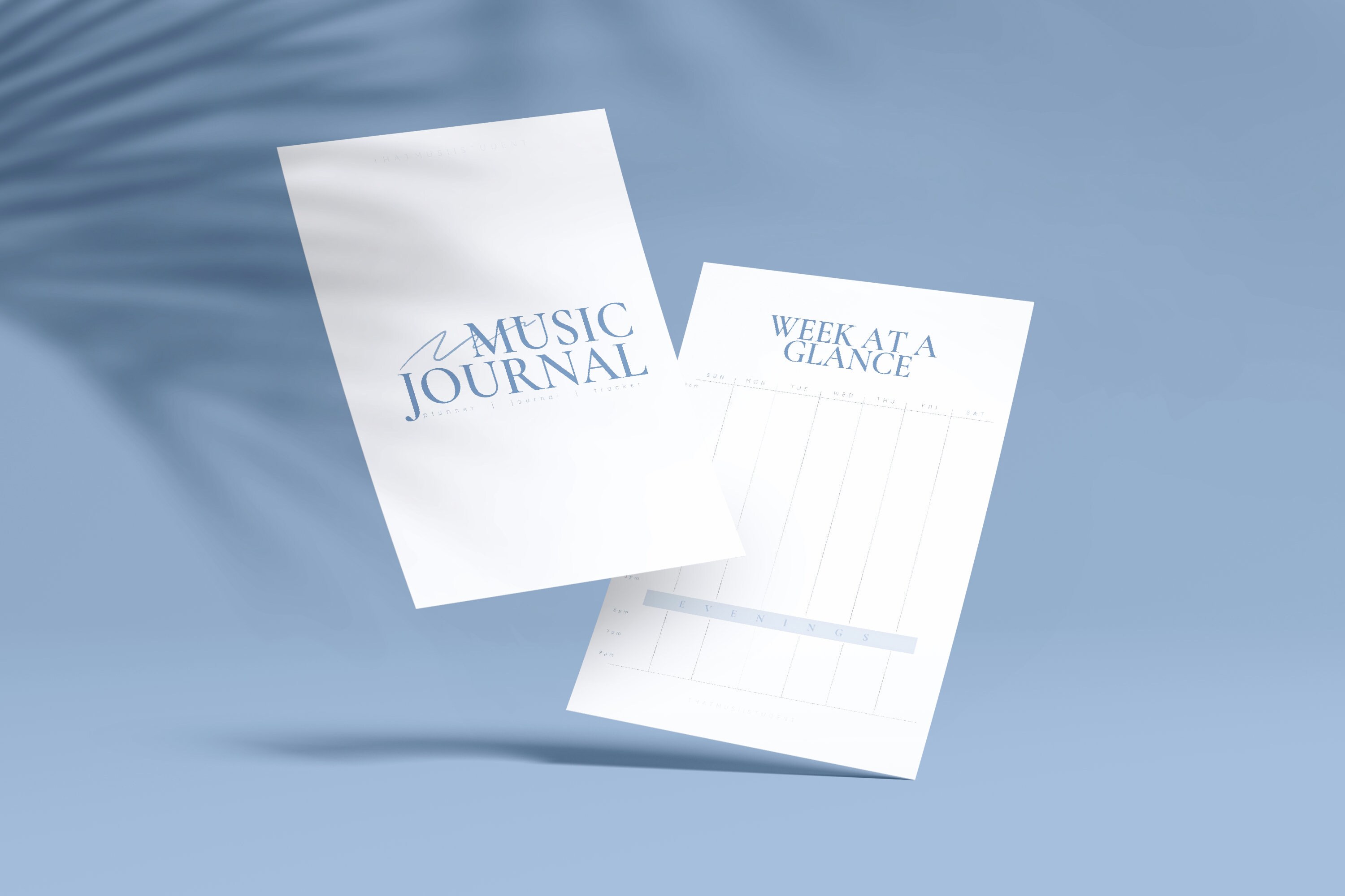 Digital Printable Music Journal BUNDLE, Musician Practice Planner ...