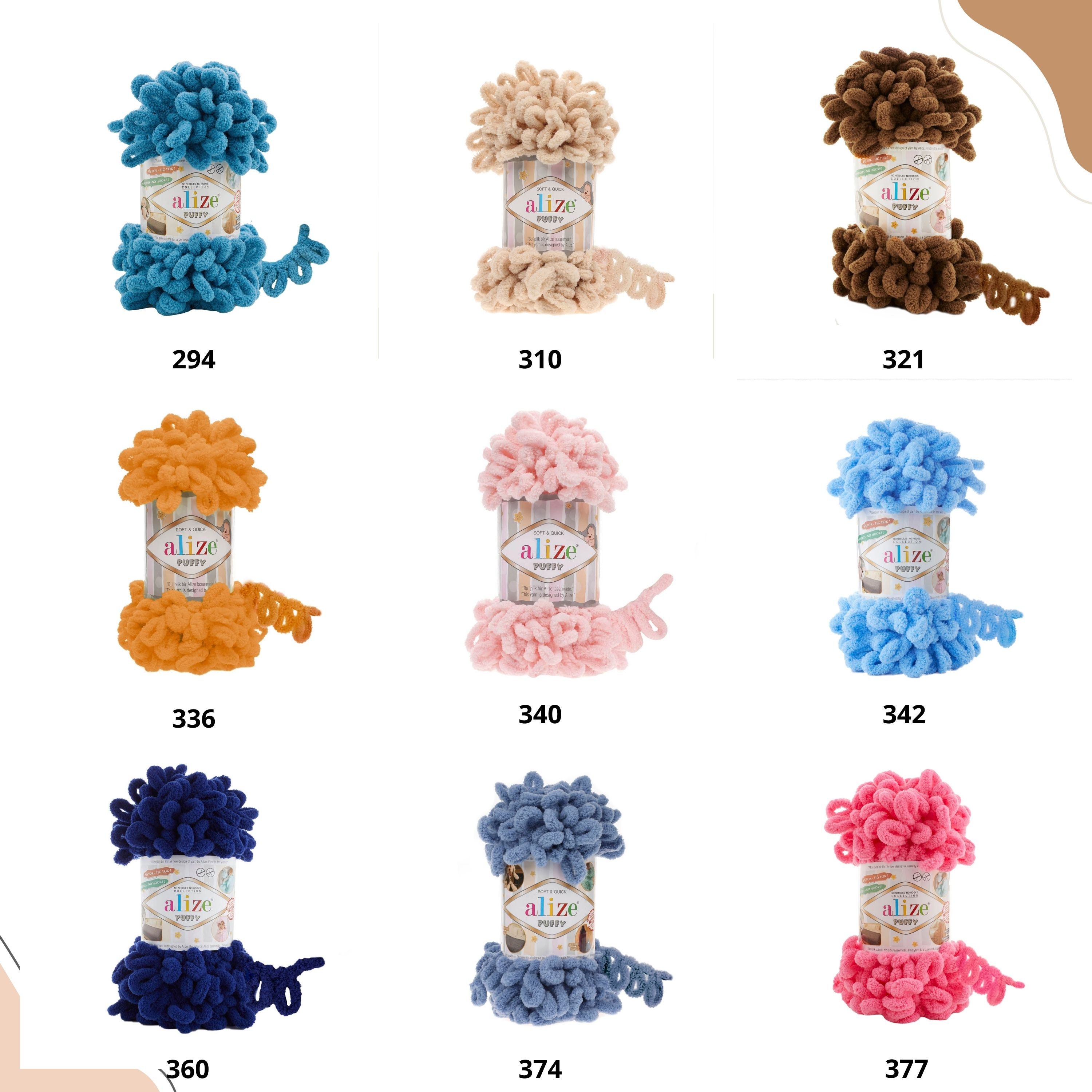 LOOP YARN Alize Puffy Yarn Blanket Yarn Velvet Yarn Easy - Etsy