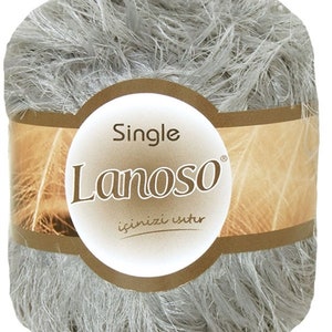 Lanoso Single Fluffy Yarn,fur Yarn,eyelash Yarn,purple Eyelash Yarn ...