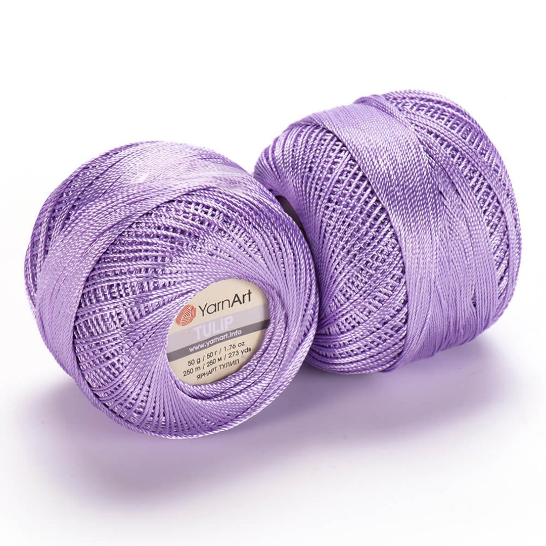 YARNART Tulip,lace Thread,%100 Microfiber Crochet Thread,sparkly Lace ...