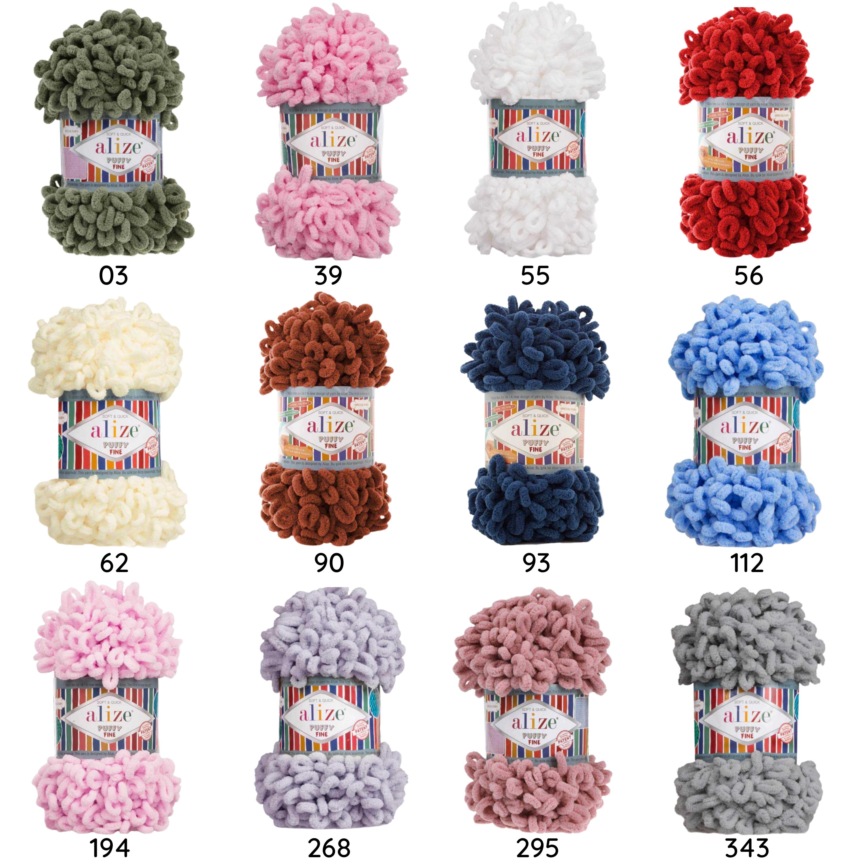 Alize Puffy Fine / Blanket Yarn / Loop Yarn / Puffy Fine Yarn - Etsy