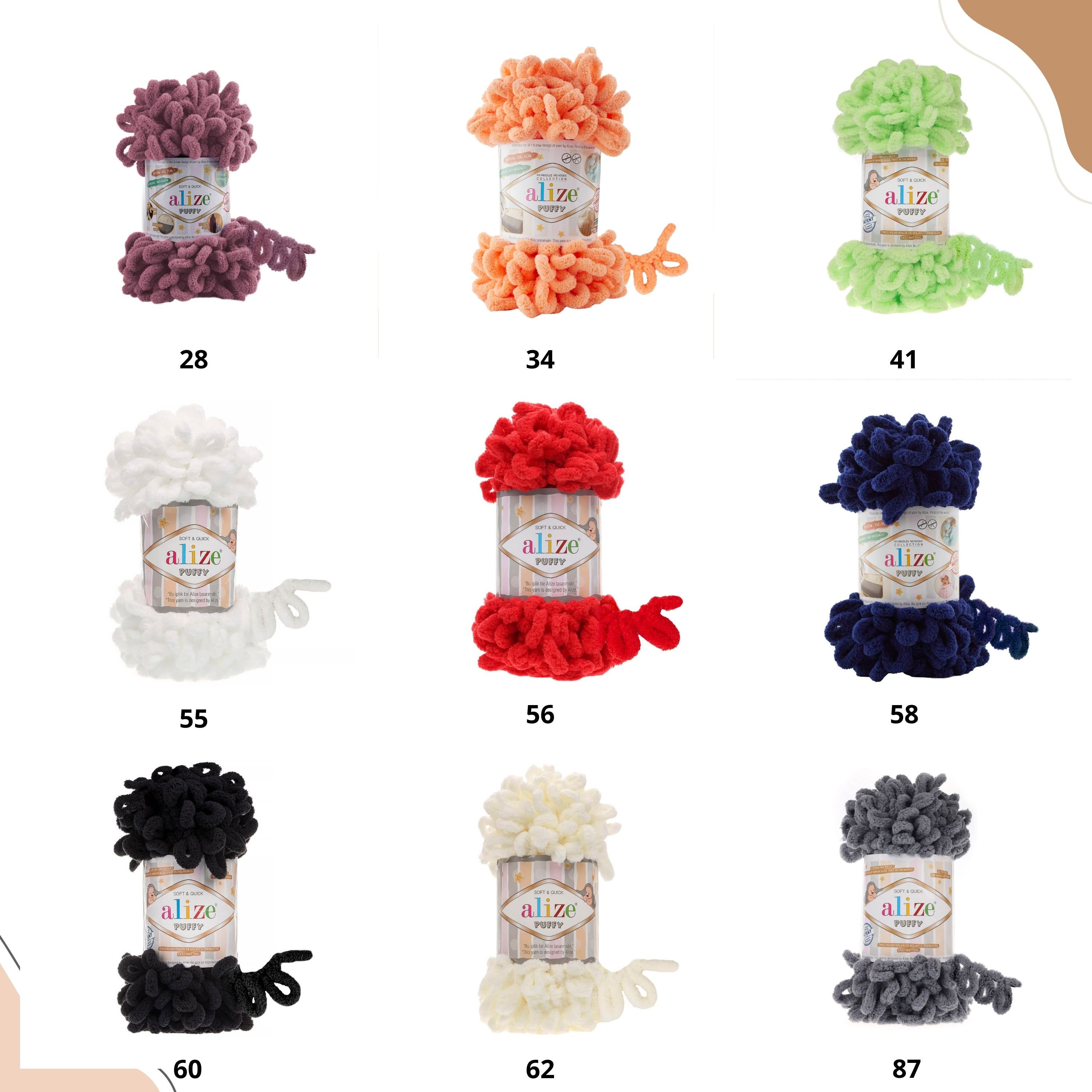 LOOP YARN Alize Puffy Yarn Blanket Yarn Velvet Yarn Easy - Etsy