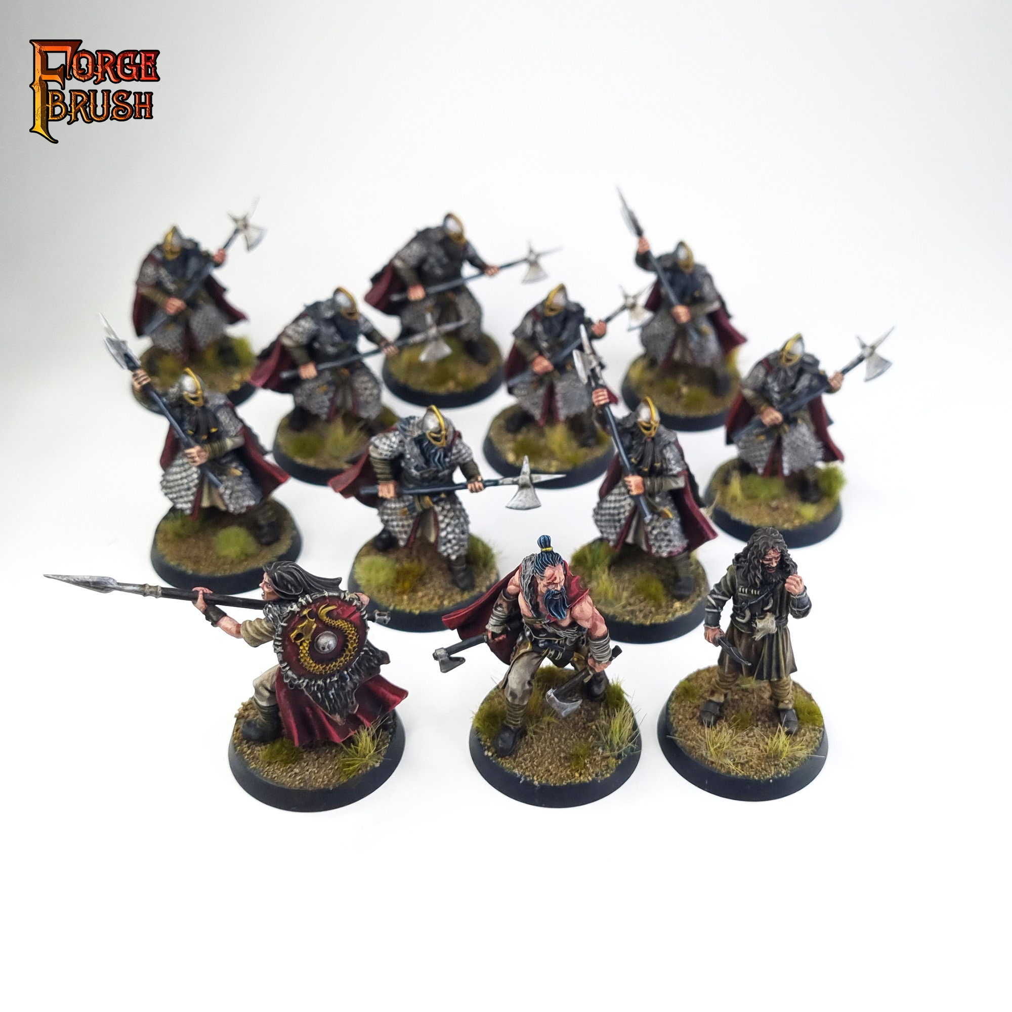 Painted Dunland Army. Heroes of Dunland, Dunlending Huscarls ...