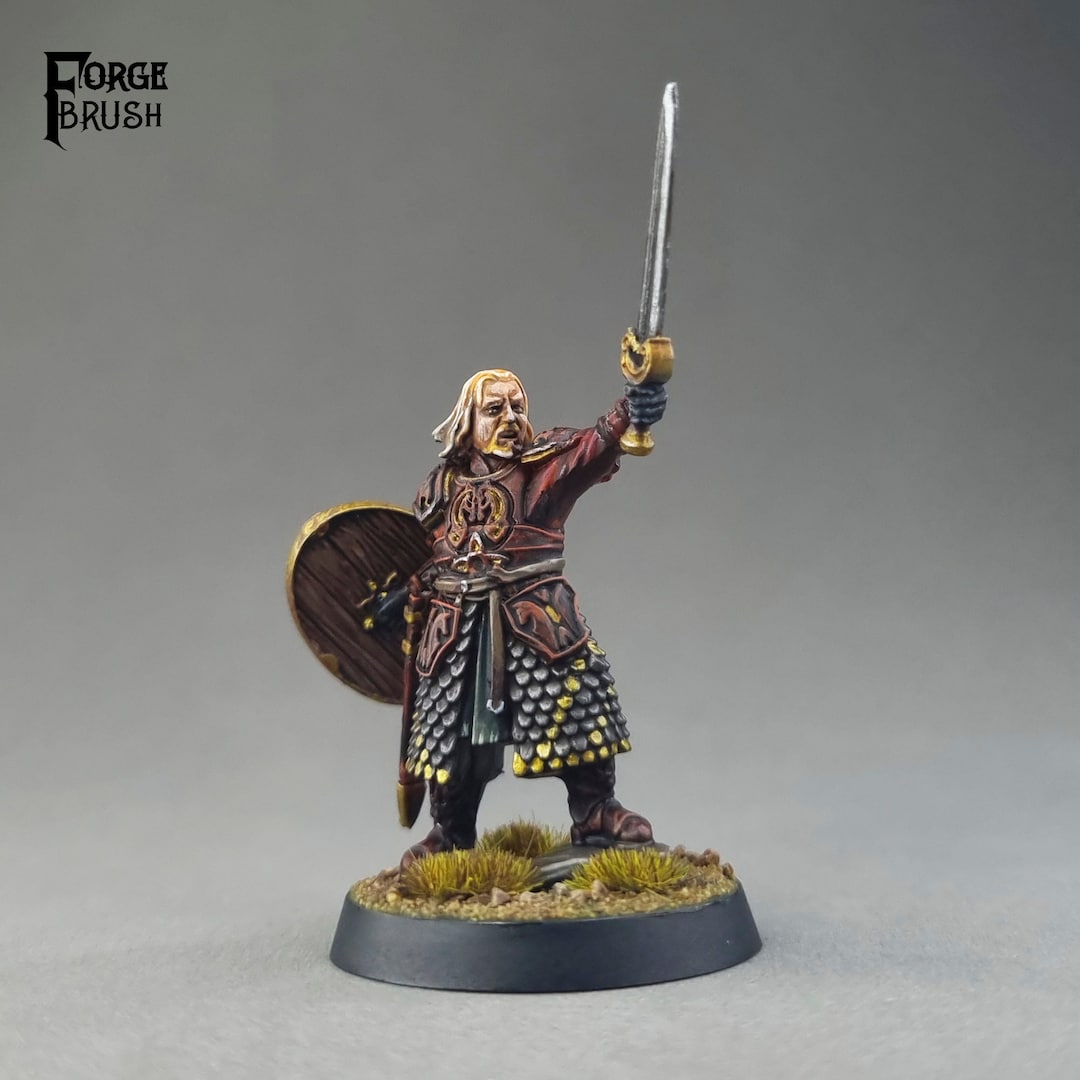 MESBG Theoden King of Rohan, Painted LOTR Le Seigneur des Anneaux ...