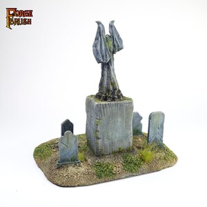 Graveyard, Cemetery, Skull Bones, Tomb. Painted Terrain Miniatures ...