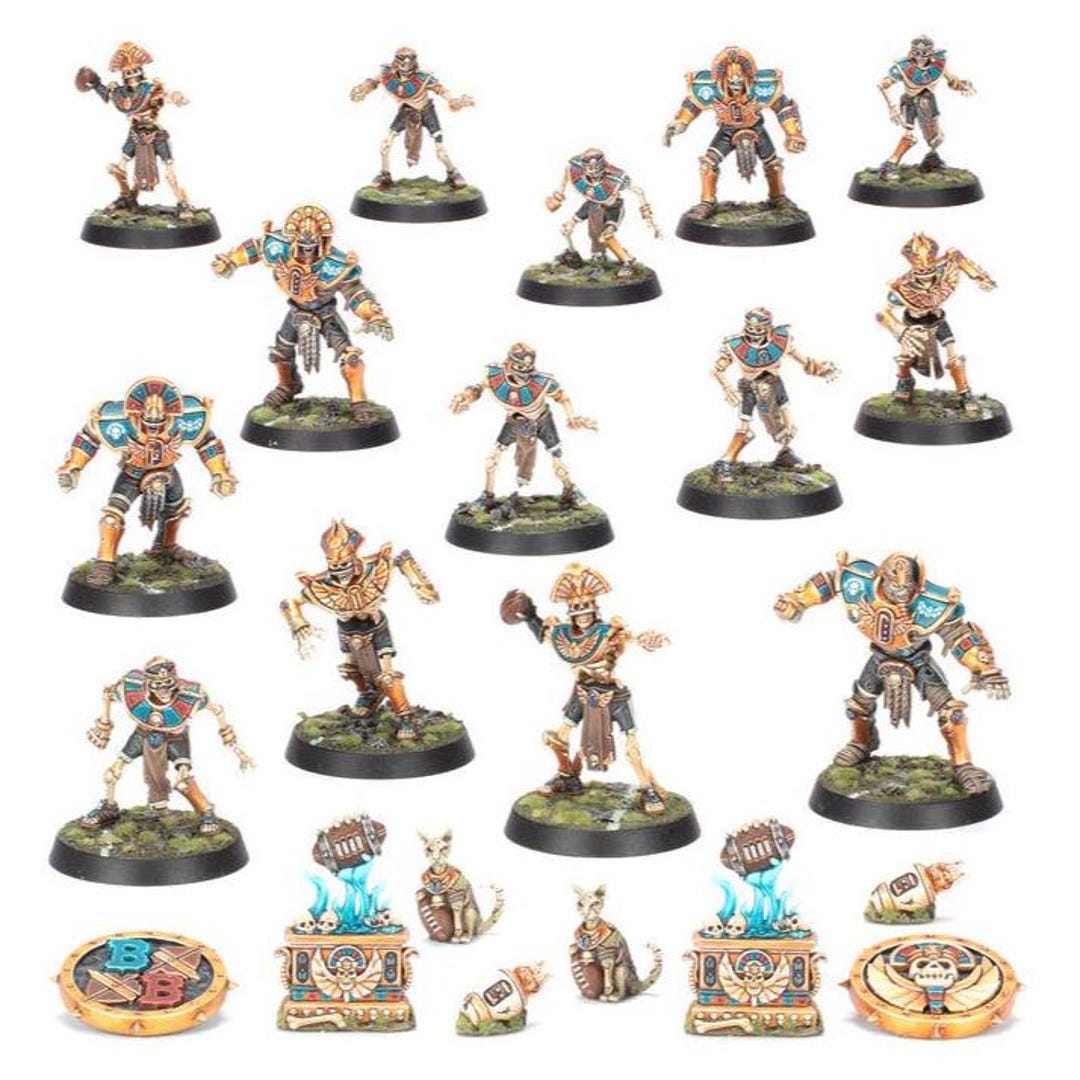 PAINTED Tomb Kings Blood Bowl Team: the Nehekhara Nightmares. Premium ...