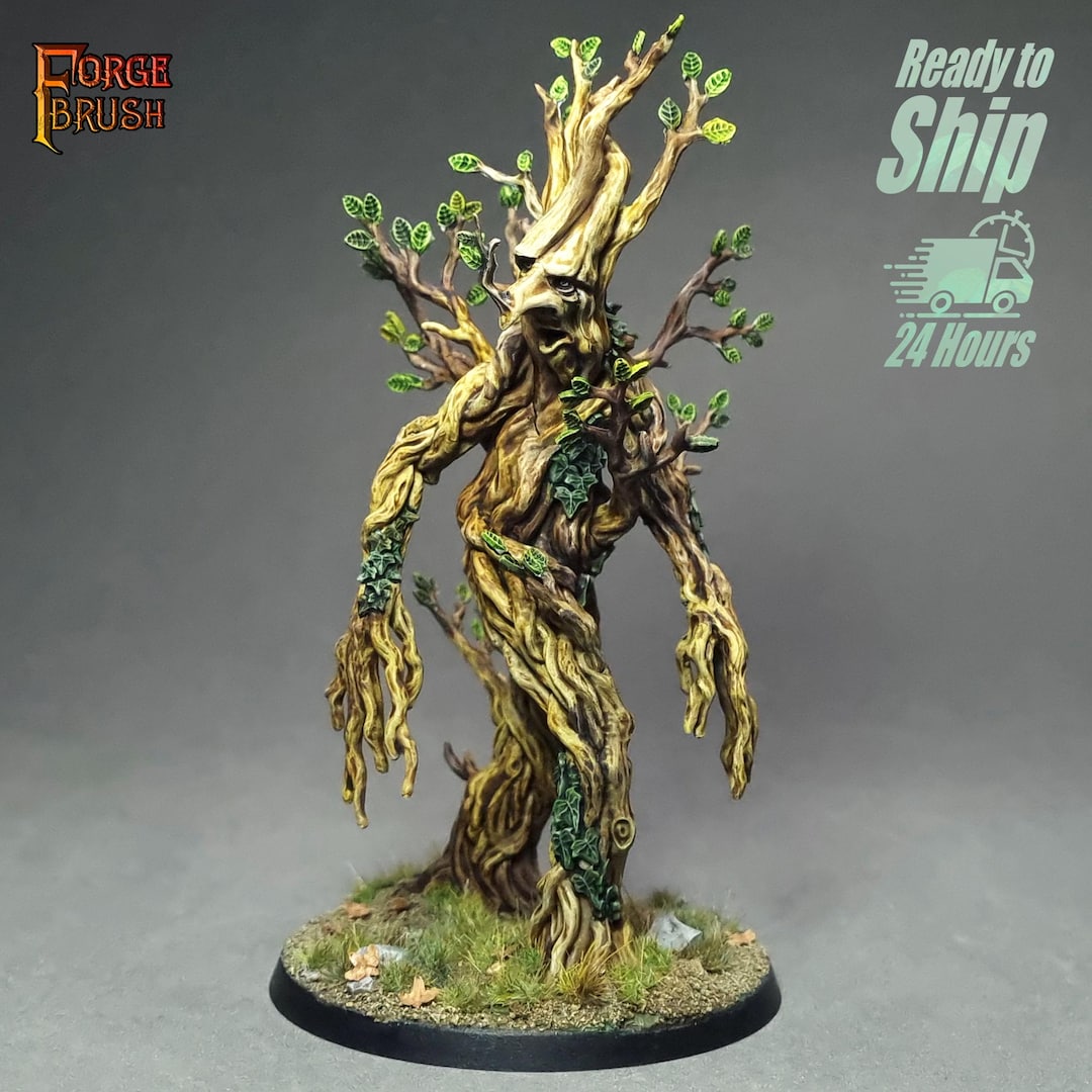 PAINTED Birchseed the Ent Miniature, Collector Mesbg, Middle Earth ...