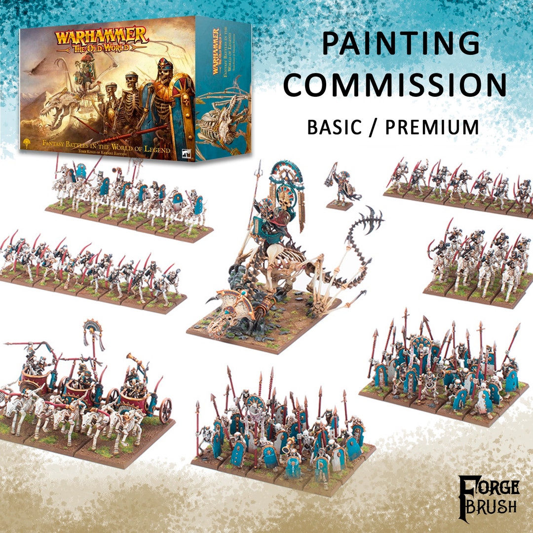 Painting Commission Tomb Kings for Warhammer Old World. Undead, Khemri ...