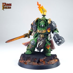 Space Marine Captain in Terminator Armor Salamanders, PAINTED ...