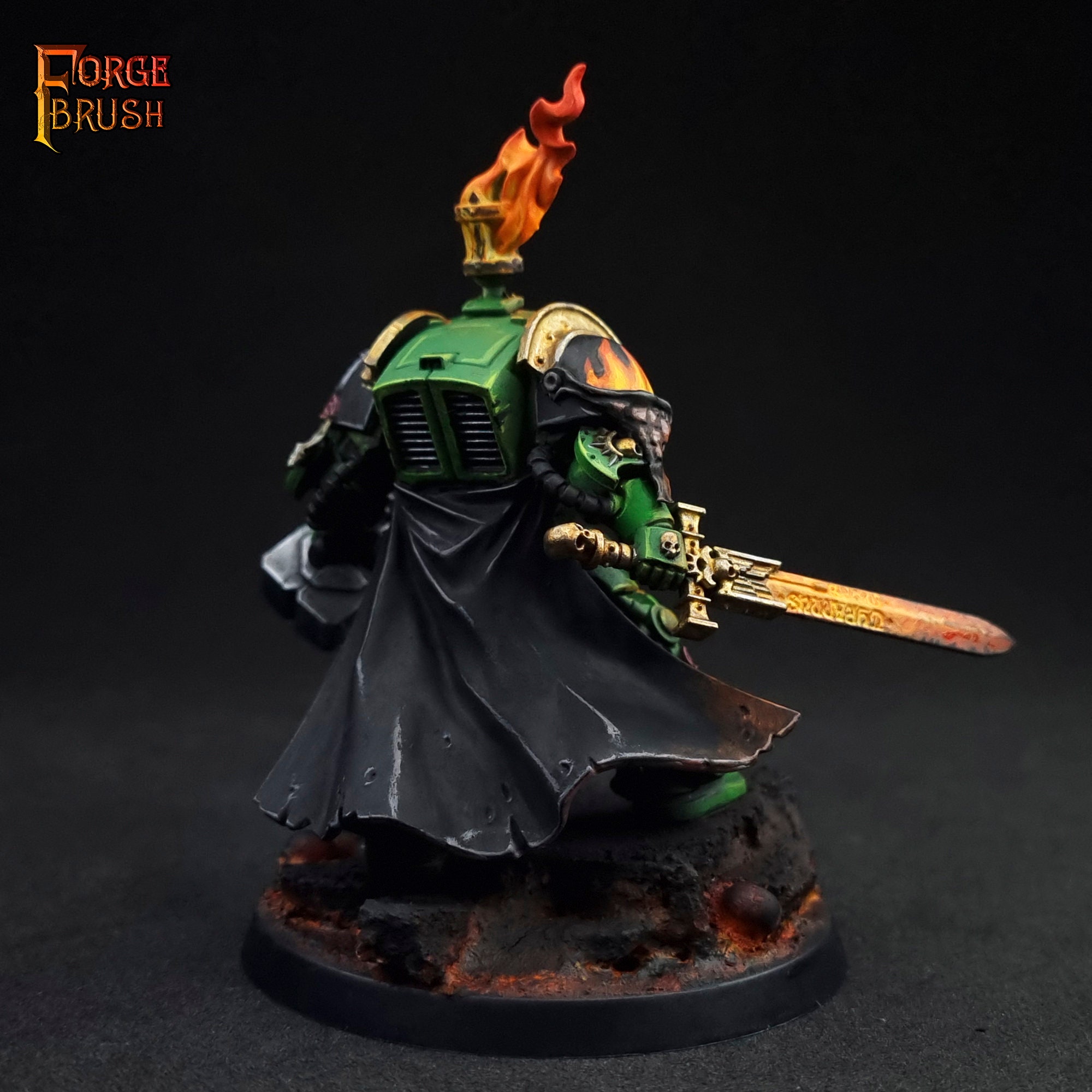 Space Marine Captain in Terminator Armor Salamanders, PAINTED ...