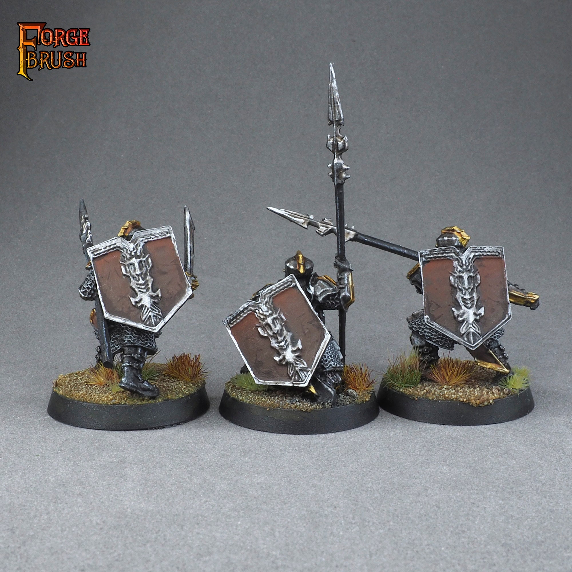 Iron Hills Dwarves With Spears Painted Miniatures MESBG and - Etsy
