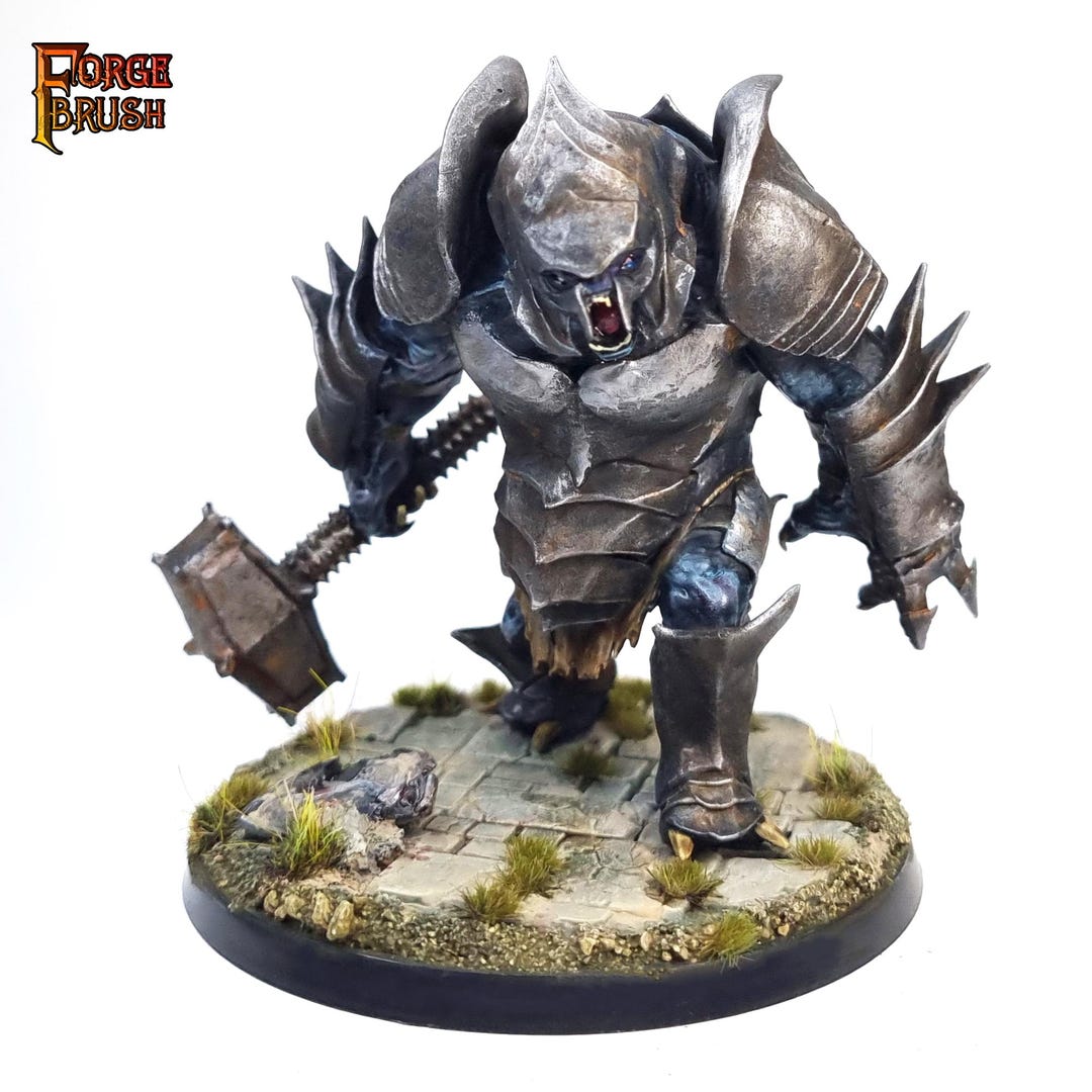 Painted Troll, Giant Miniature for D&D, Lord of the Rings, Pathfinder ...