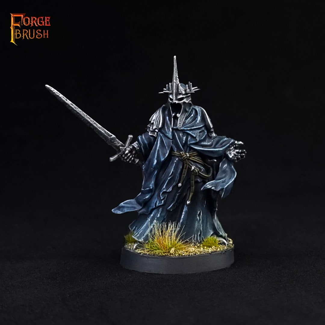 PAINTED Witch King of Angmar. Crown of Morgul. Nazgul Miniature Mesbg ...