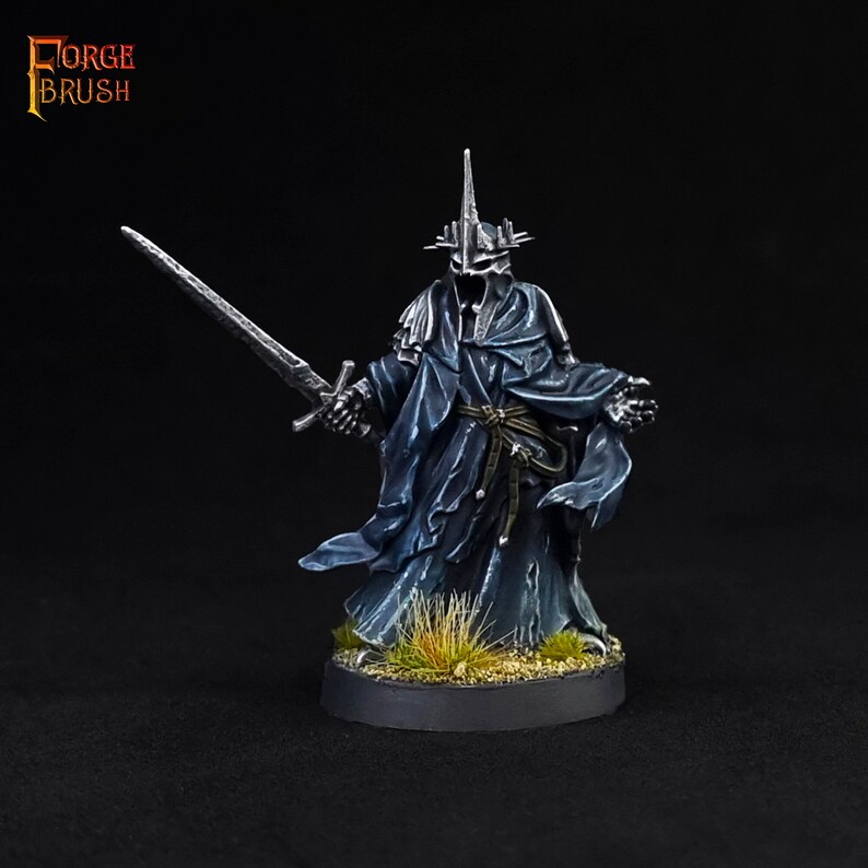 PAINTED Witch King of Angmar. Crown of Morgul. Nazgul Miniature Mesbg ...