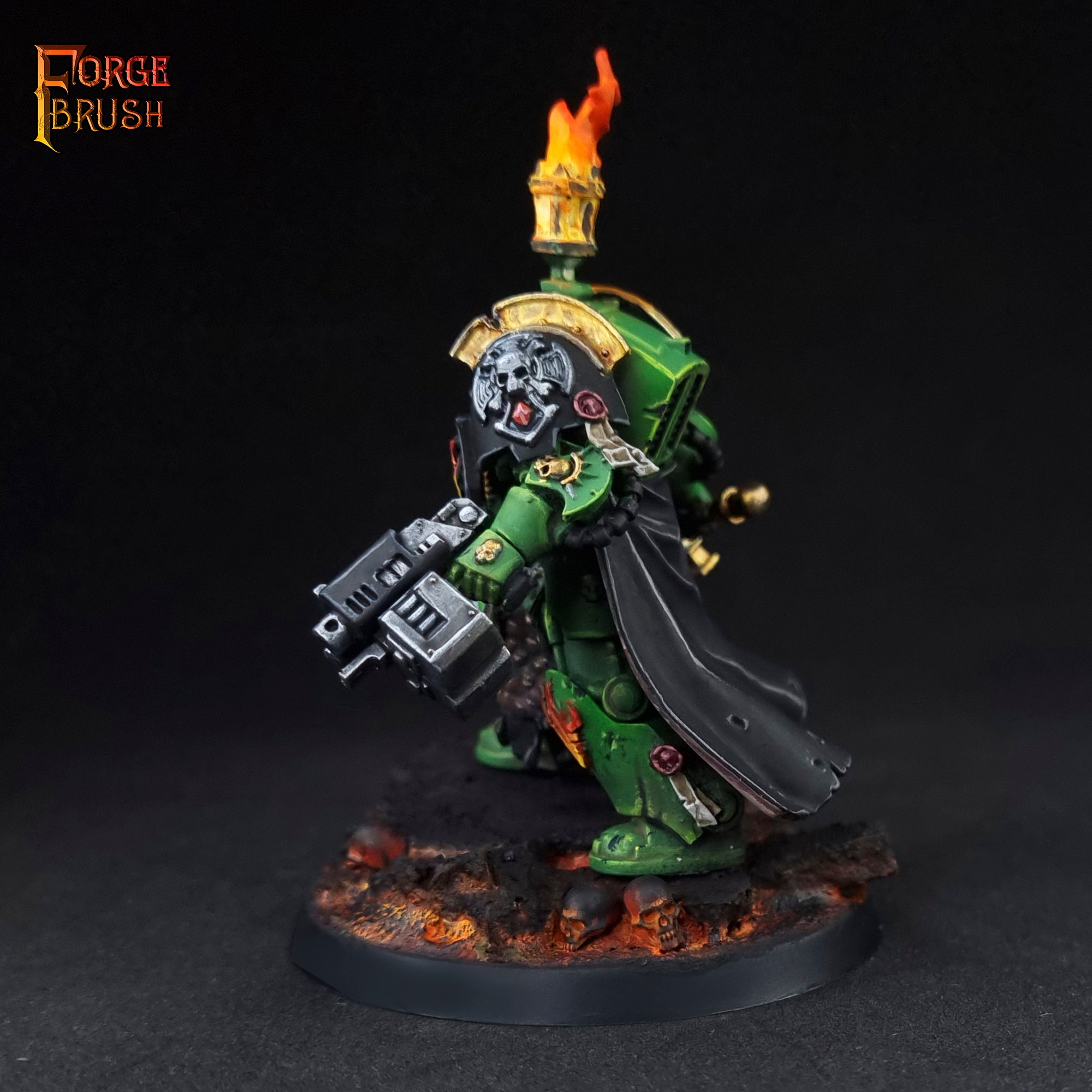Space Marine Captain in Terminator Armor Salamanders, PAINTED ...