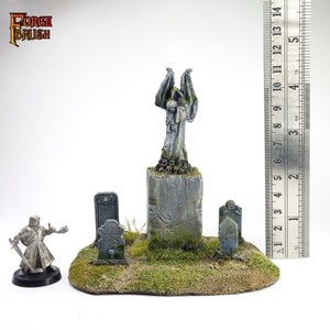Graveyard, Cemetery, Skull Bones, Tomb. Painted Terrain Miniatures ...