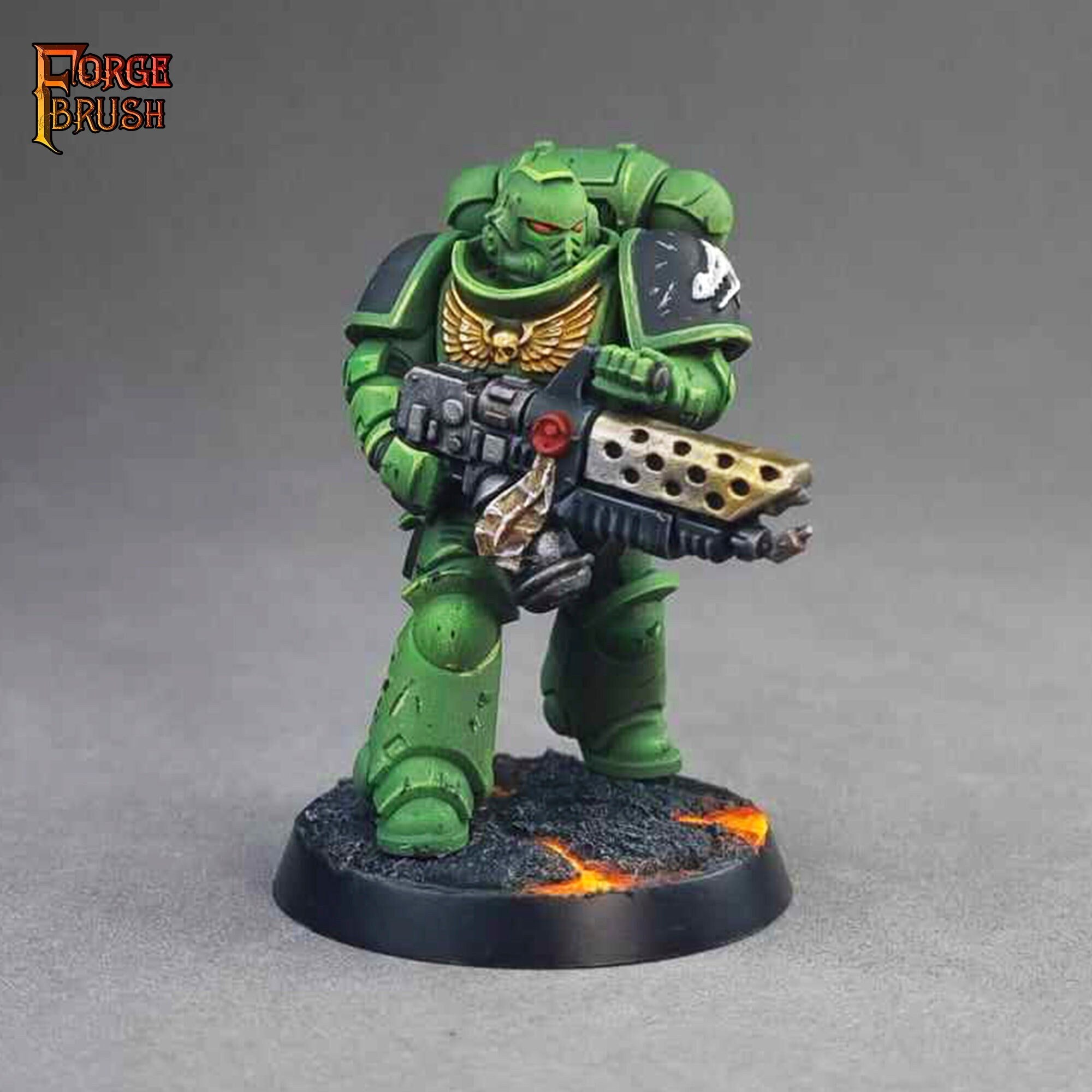 Painted Army Salamanders, PREMIUM LEVEL. Commission Painting Warhammer ...