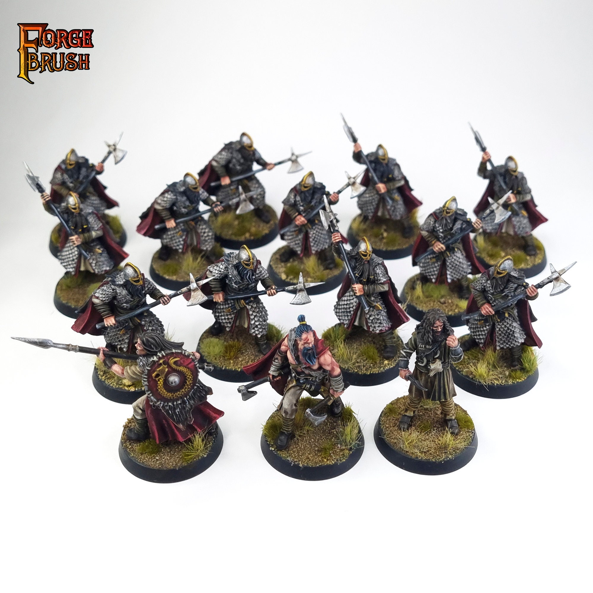 Painted Dunland Army. Heroes of Dunland, Dunlending Huscarls ...