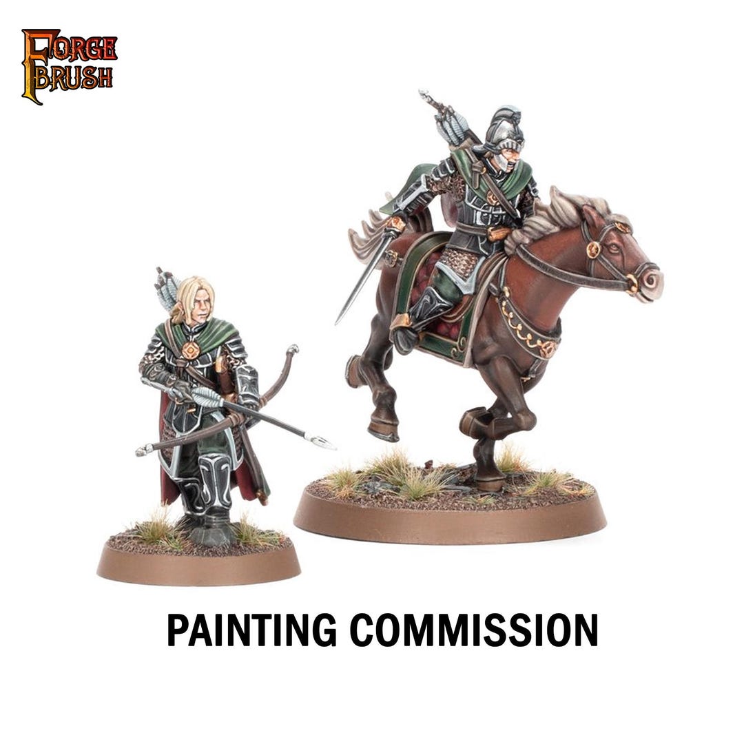 PAINTED Hama Prince of Rohan, Mesbg PAINTING COMMISSION. Middle Earth ...