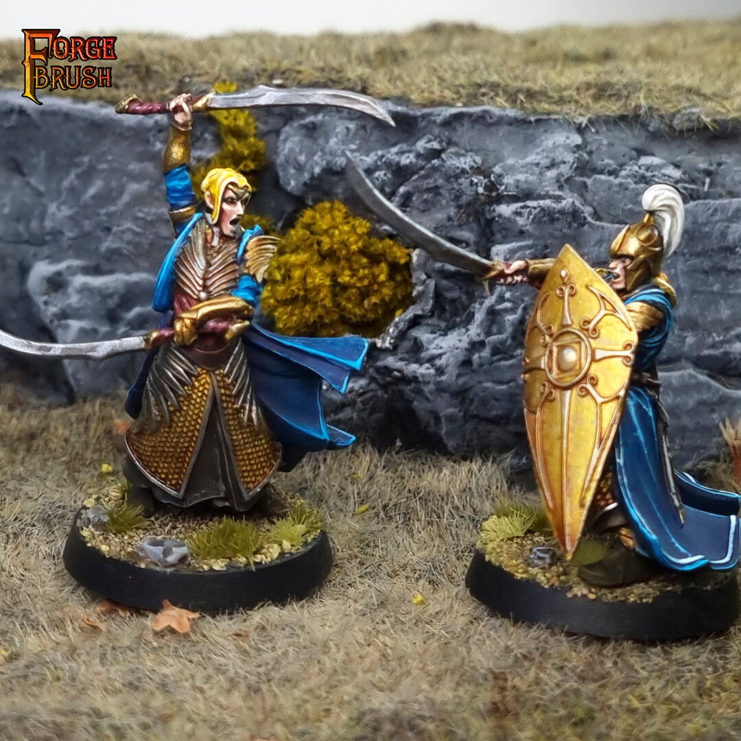 Painted Rumil and Orophin Miniatures. MESBG Commission Painting. Hand ...