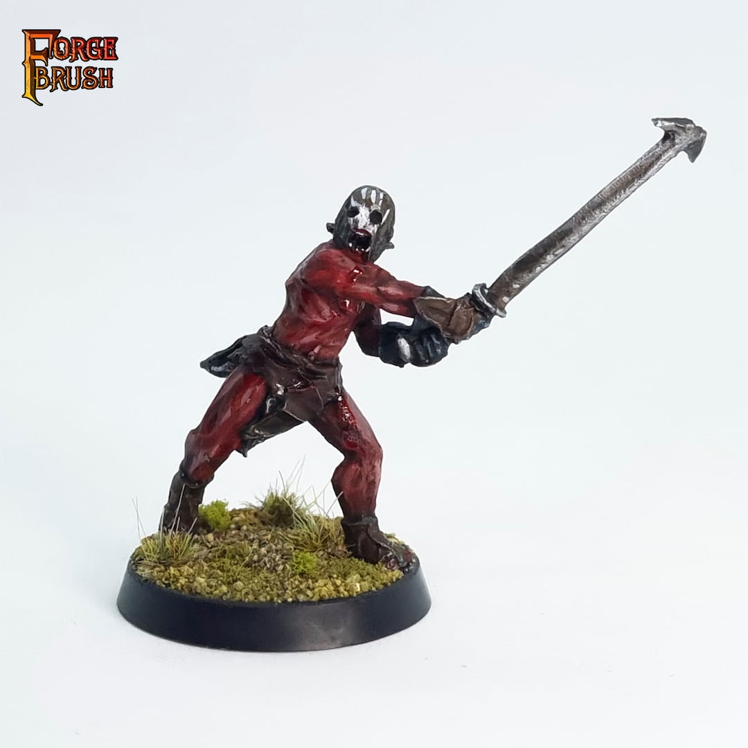 Uruk-hai Berserker, LOTR Painted Miniature, the Lord of the Rings ...