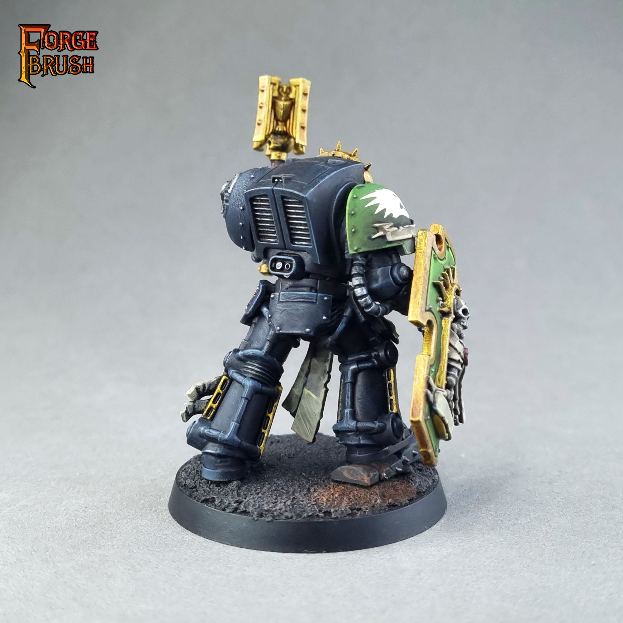 Salamanders, Chaplain in Terminator Armor. Leviathan Painted PREMIUM ...