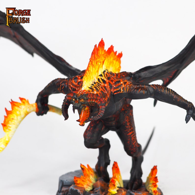 Painted Balrog, Commission Painting Service for MESBG, Hand Painted ...