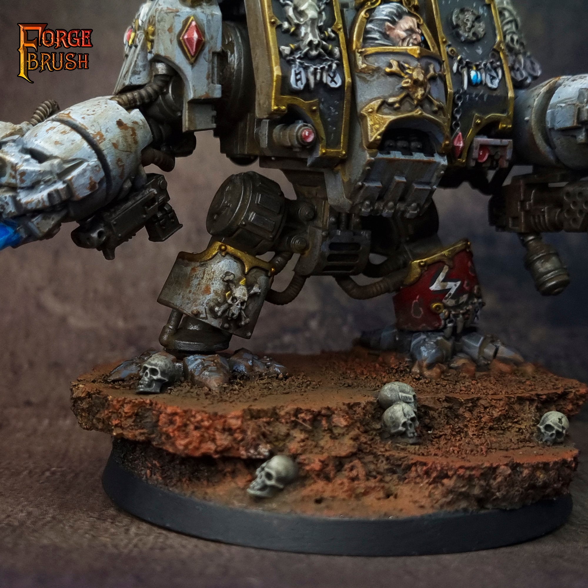 Commission 40k Space Wolves, PREMIUM LEVEL. Murderfang, Venerable ...