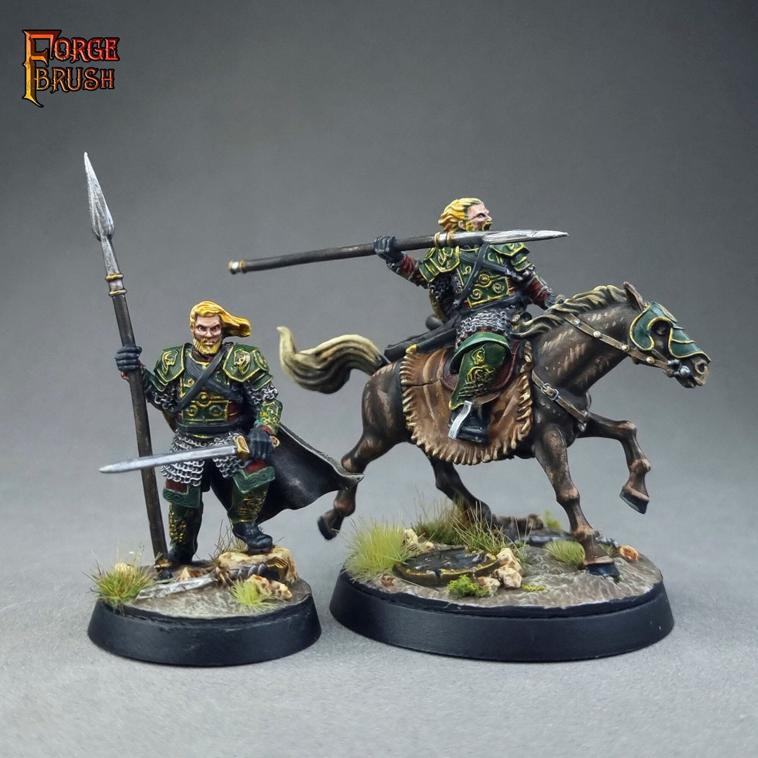 PAINTED Elfhelm Miniature Captain of Rohan. Commission Painting. Hand ...