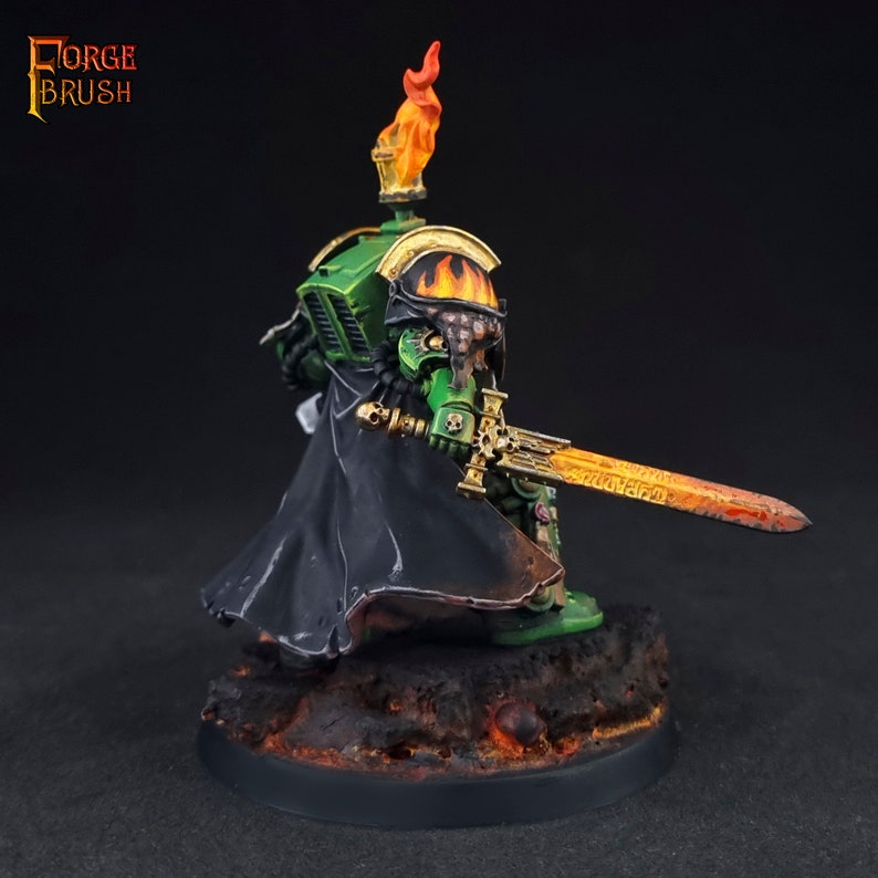 Space Marine Captain in Terminator Armor Salamanders, PAINTED ...