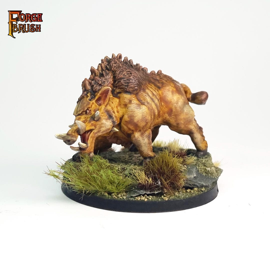 Giant Boar Hand Painted Miniature. Dnd Models, PAINTED, Wild Pig ...