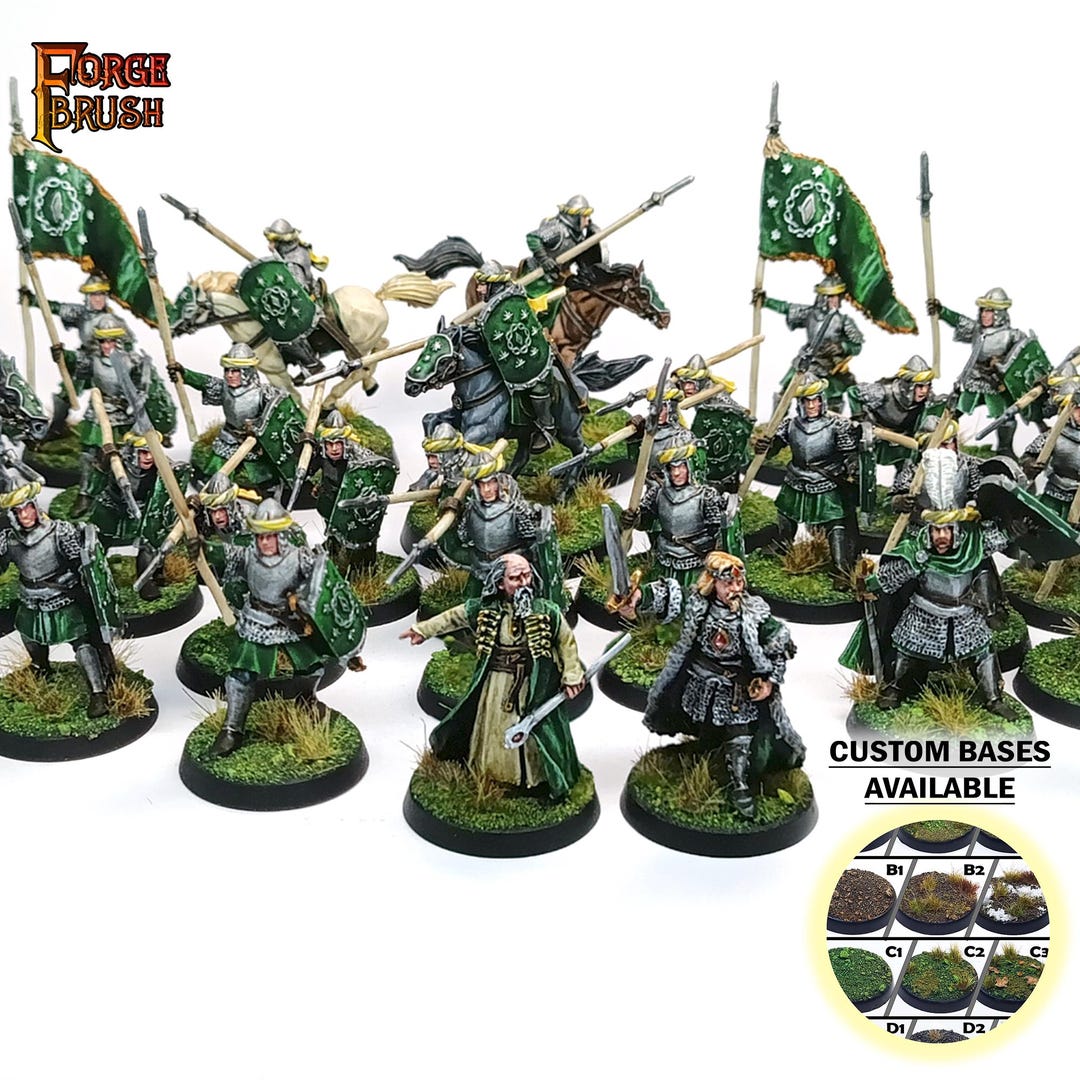 Arnor Army, MESBG PAINTING COMMISSION, Painted Miniatures Middle Earth ...