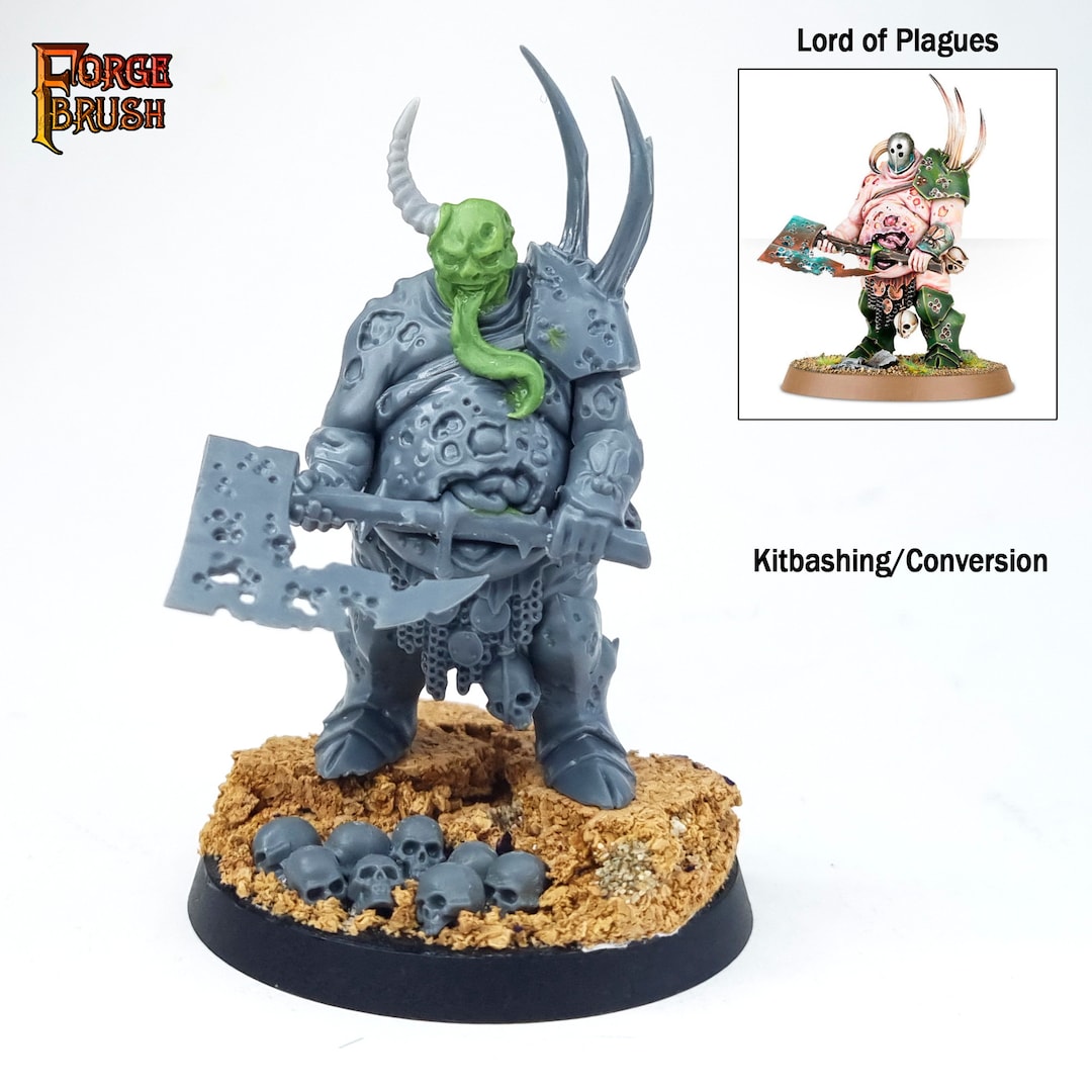 Kitbashing Conversion: Lord of Plagues Maggotkin of Nurgle - Etsy