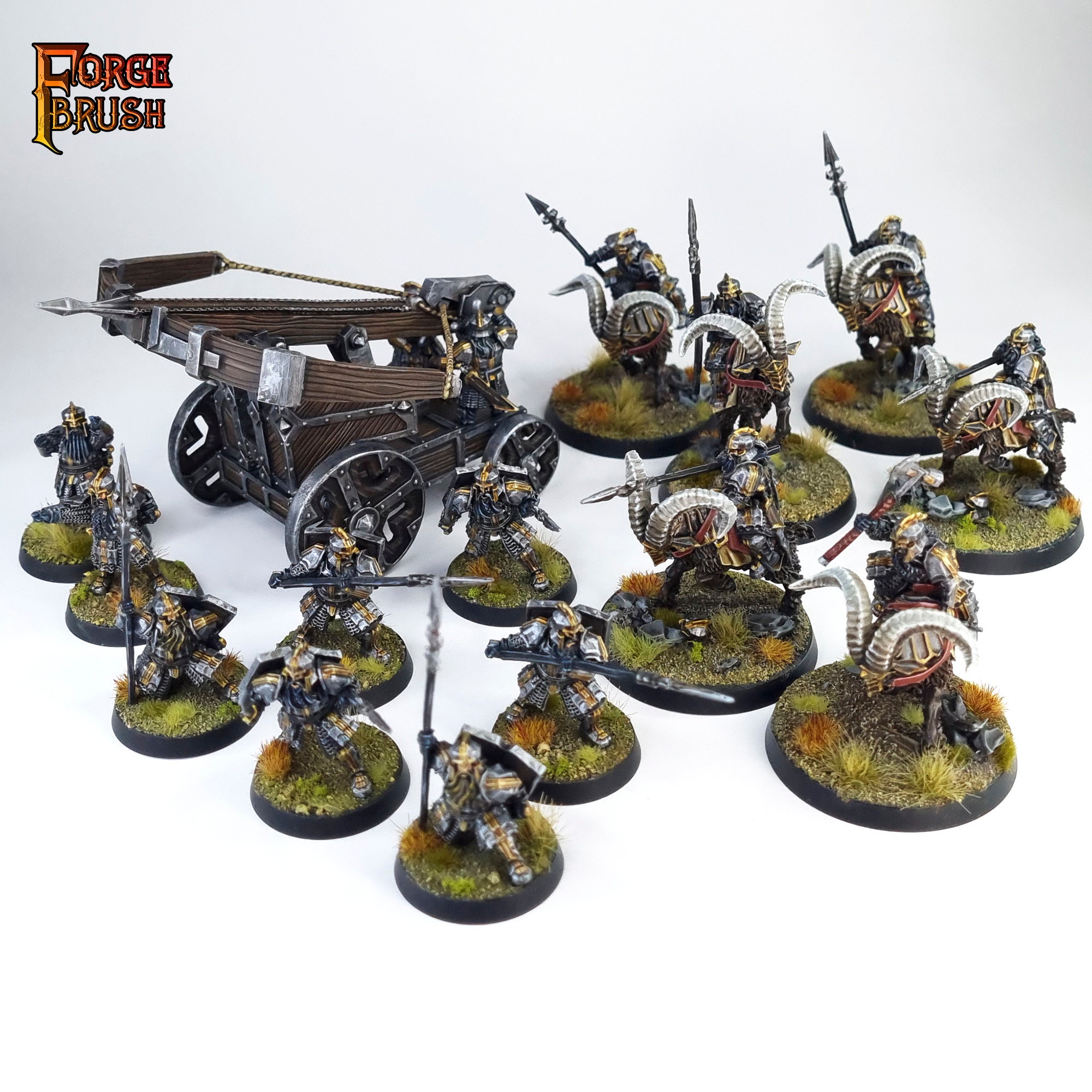 Iron Hills Bundle Pack, Ballista, Goat Riders, Dwarves With Spears ...