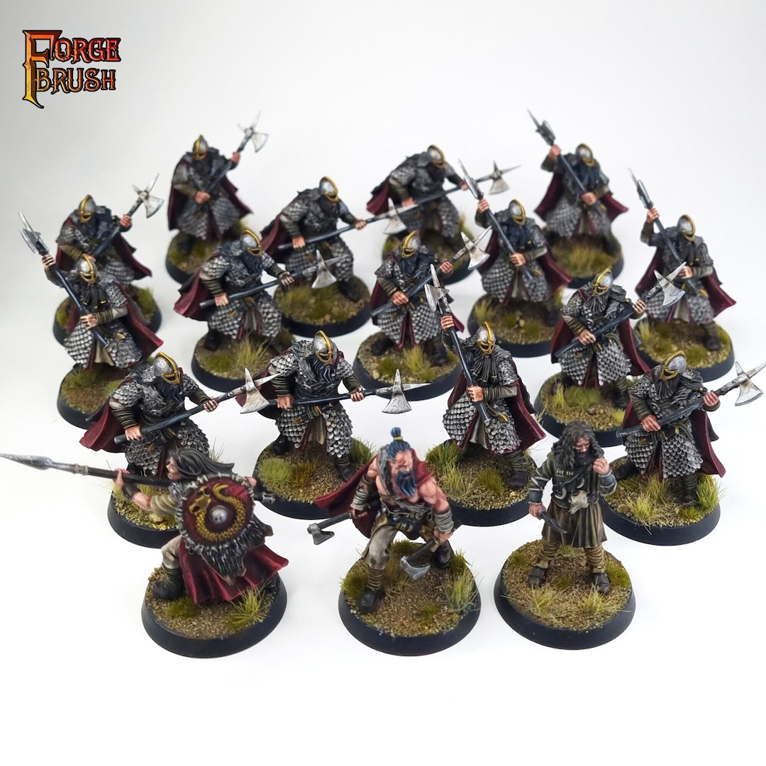Heroes of Dunland, Dunlending Huscarls, Painted Miniatures MESBG ...