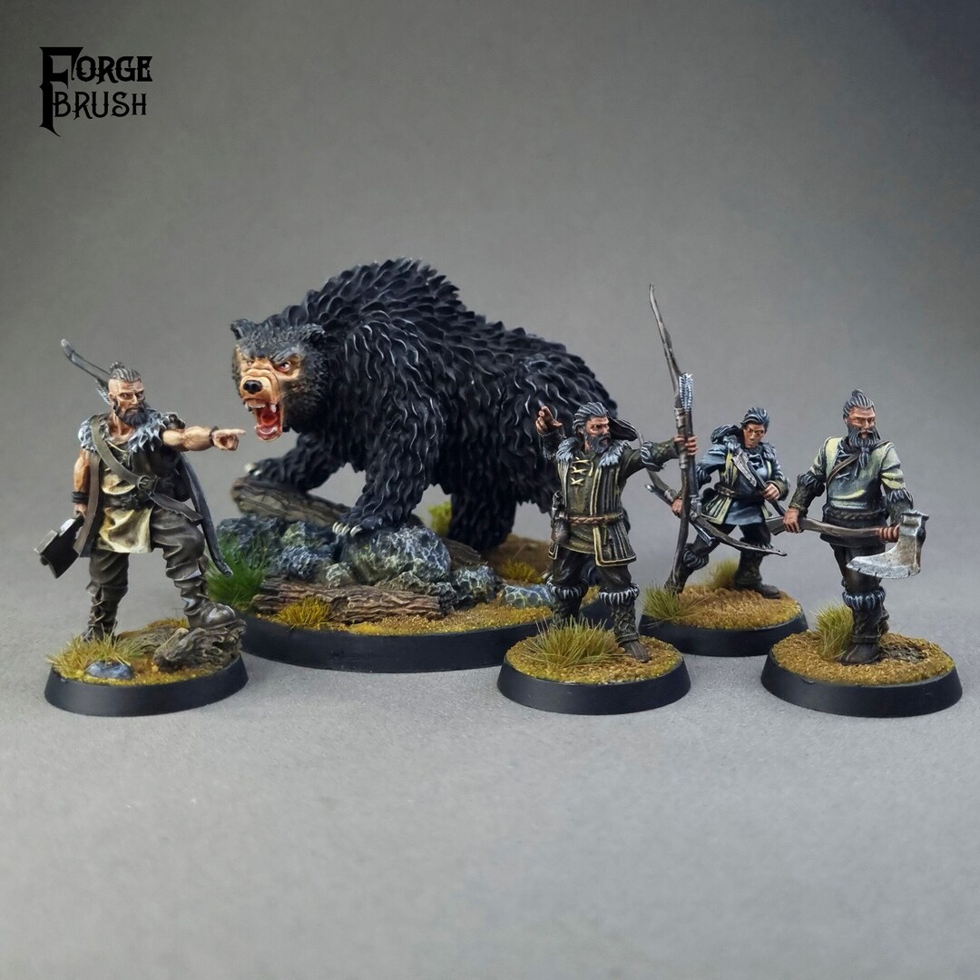 Painted Grimbeorn and Beornings LOTR Forgeworld. Lord of the - Etsy
