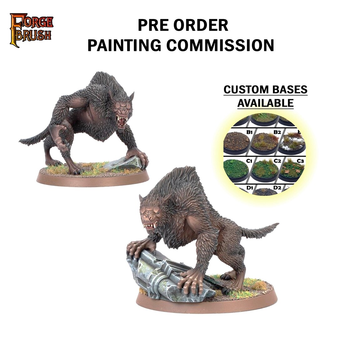 Werewolves of Angmar, MESBG PAINTING COMMISSION, Middle Earth Strategy ...